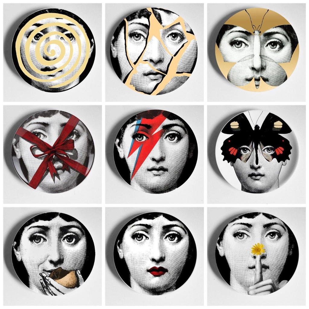 Fornasetti Lina Cavalieri Plate Decorative Plate Ceramic Wall Decor ...