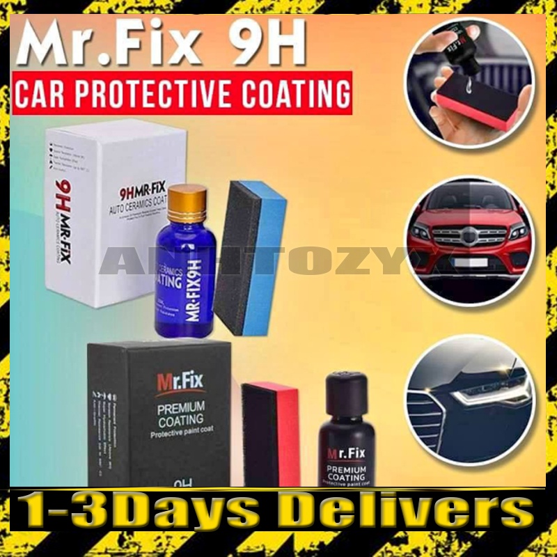 9H MR FIX Auto Ceramics Coating for car and motorcycle (30ml) | Shopee Philippines
