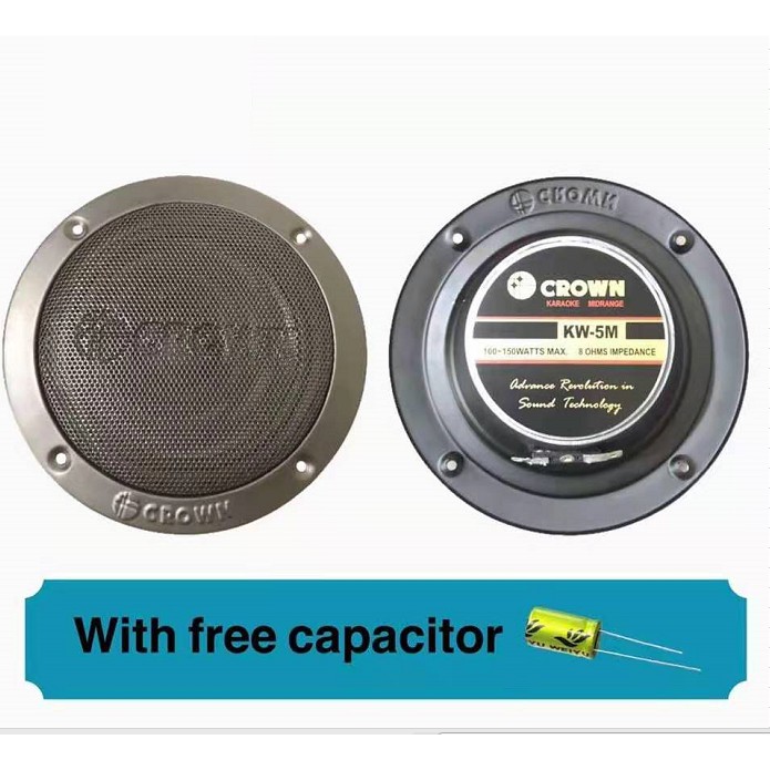 COD Crown KW-5M 5 150W 8 Ohms Midrange | Shopee Philippines