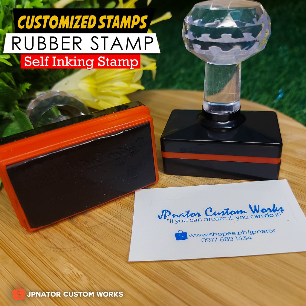 Customized Stamp/Crystal Stamp/Rubber Stamp | Shopee Philippines