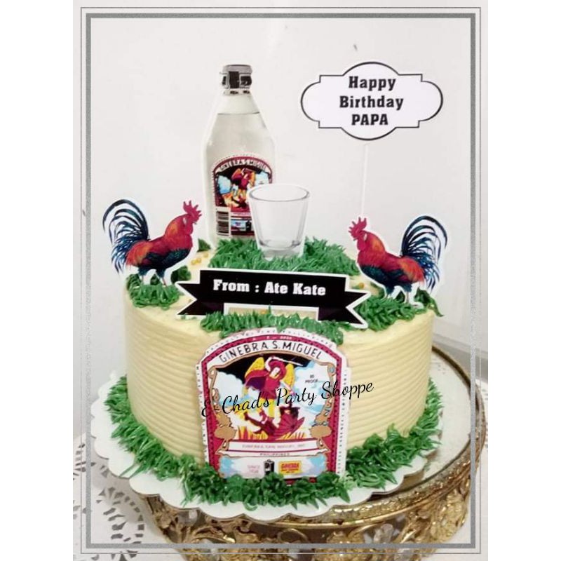 GIN and ROOSTER Theme Cake Topper Set | Shopee Philippines GIN and ROOSTER Theme Cake Topper Set | Shopee Philippines
