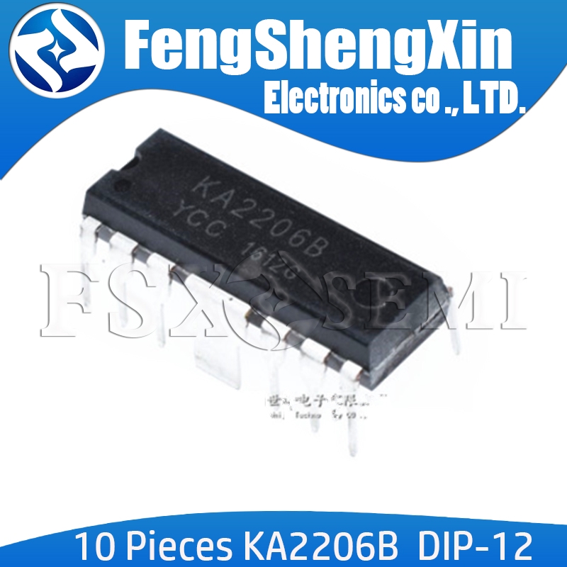10pcs/lot KA2206 DIP12 KA2206B DIP 2-CHANNEL POWER AMPLIFIER IC | Shopee Philippines