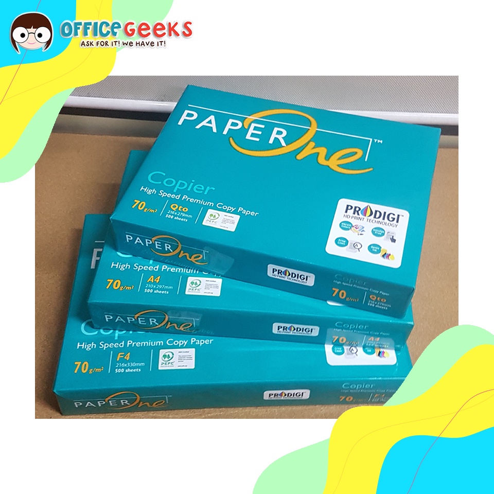 PaperOne Copier Copy Paper 70GSM A4 Letter Long 500 sheets/ream ...