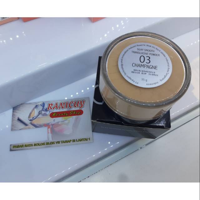 Make Over Silky Smooth Translucent Powder 03 CHAMPAGNE 35 g | Shopee ...