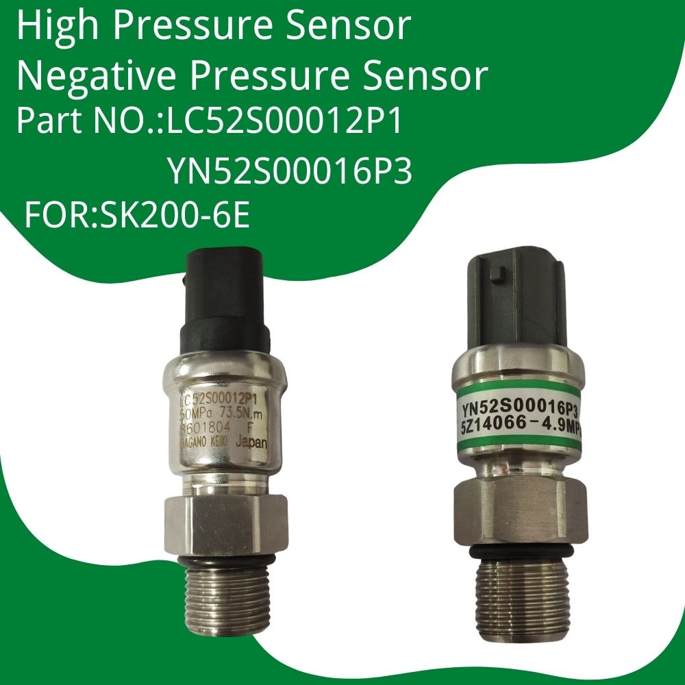 LC52S00012P1 YN52S00016P3 High Pressure Sensor KOBELCO Excavator SK200 ...