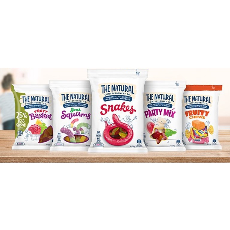 The Natural Confectionery Jellies (FRUITY, FRUIT SALAD, DINOSAURS, SOUR ...