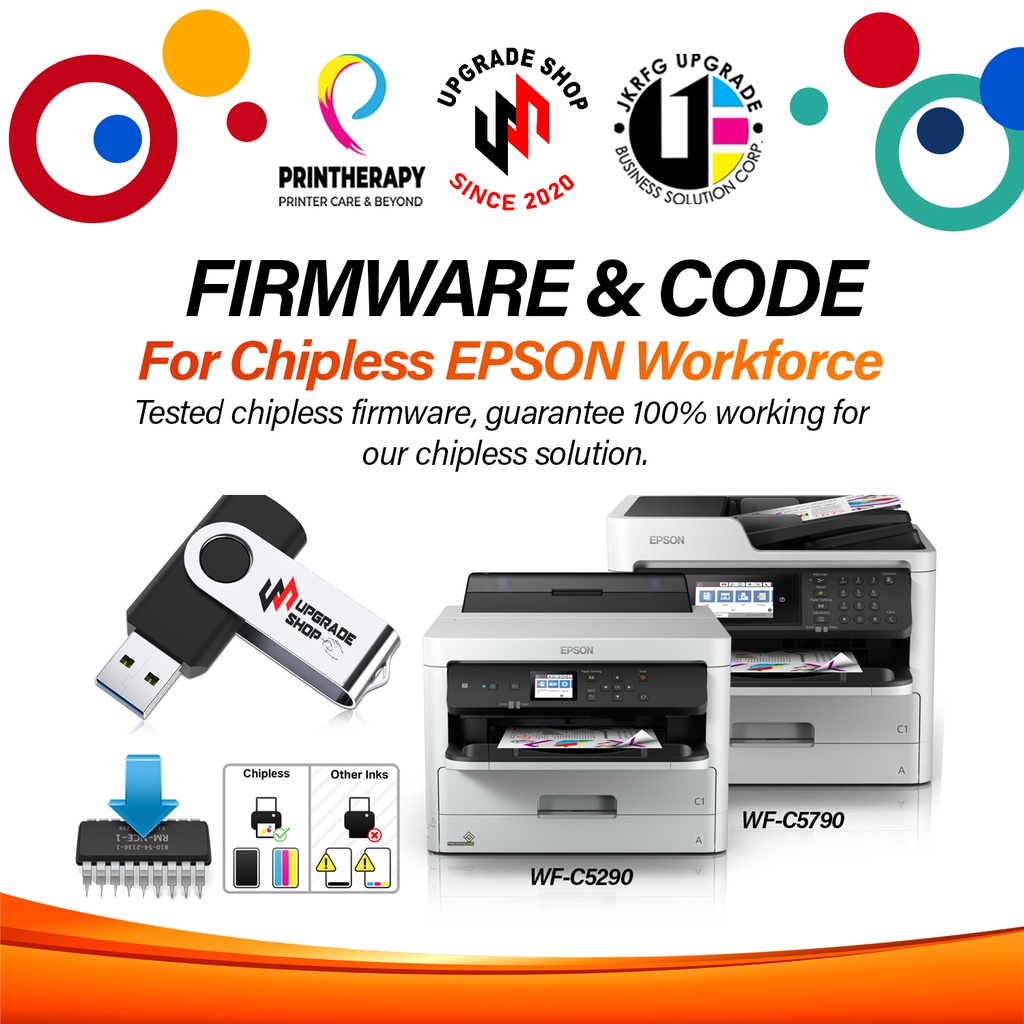 Firmware & Code Only for Chipless Epson Workforce Pro C5290/C5790 ...