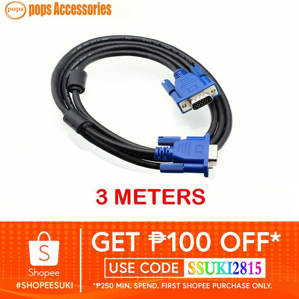3M VGA To VGA Cable Cable High Quality Male to Male 15-Pin VGA Cable ...