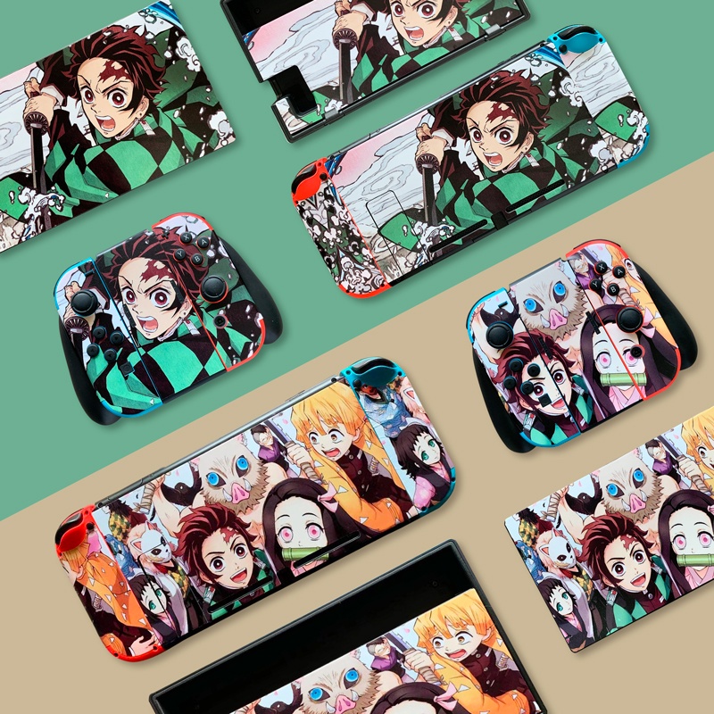 Nintendo Switch Skin Decals Demon Slayer Sticker cover Console TV Dock ...