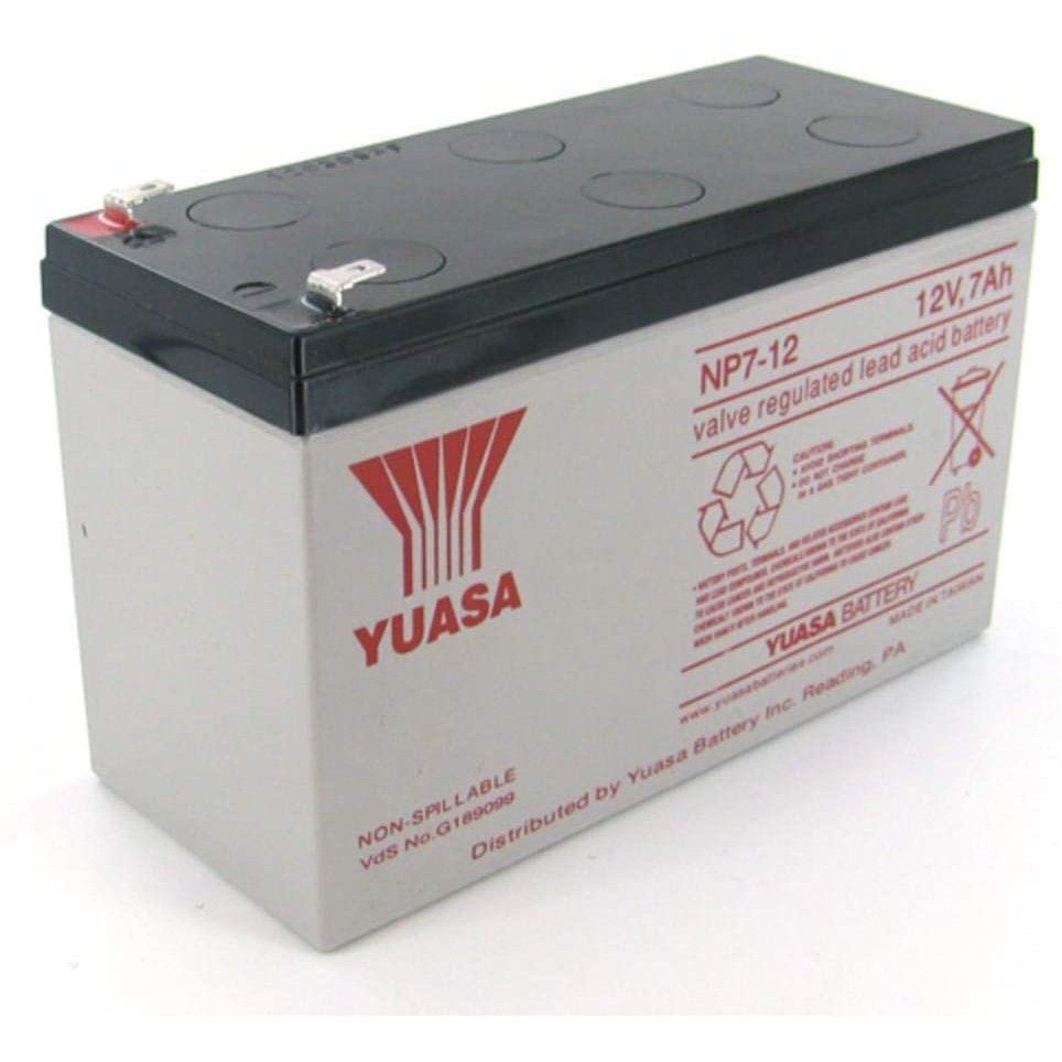Yuasa UPS Battery 12V 7Ah 20hr NP7-12 12 Volts 7 Ampere Rechargeable Valve Regulated Lead Acid ...