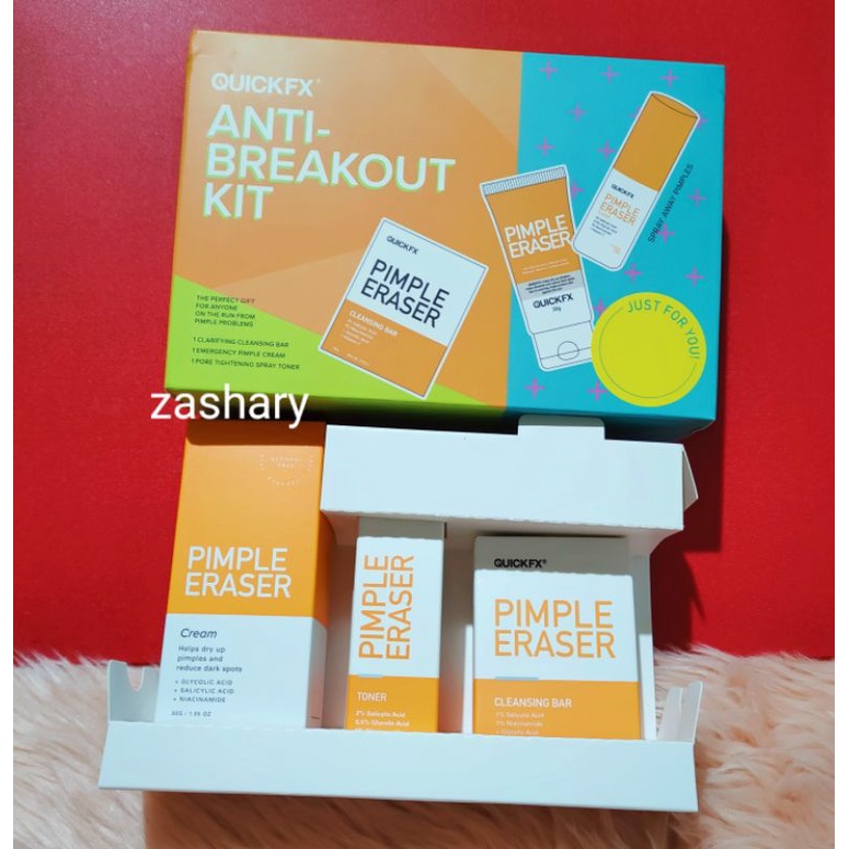 Quickfx Pimple Eraser Anti-Breakout Kit | Shopee Philippines