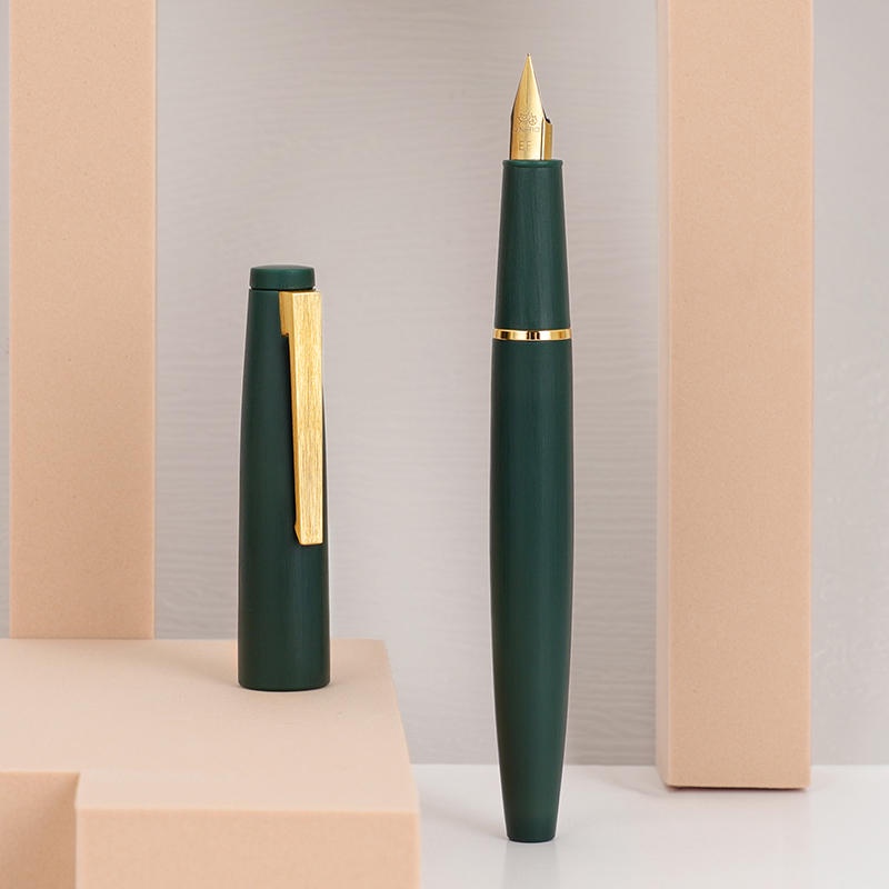 Penlab Jinhao 80 Gold Edition Fiber Fountain Pen Retro Color Wood-like ...