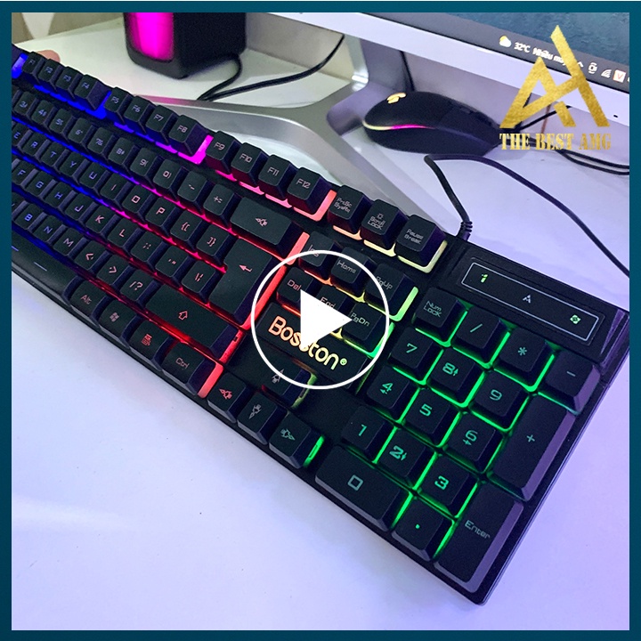 Bosston K803 Trans-Led Keycap Gaming Computer Keyboard Wired Laptop ...