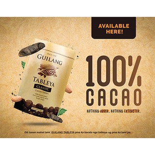 Argao Guilang Tableya ( Tablea ) 100% Cacao in Classic Pouch | Shopee ...