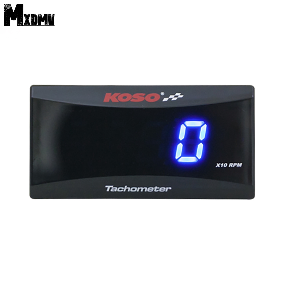For Racing Motorcycle Koso Mini RPM Meter Digital Square LCD Display ...