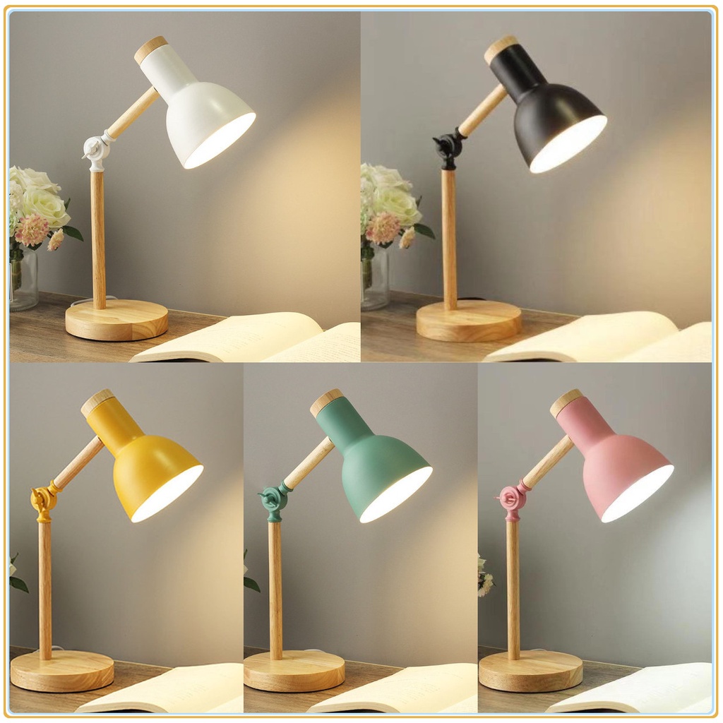 YHLAMP Study Table Lamp Nordic Led Desk Lamp Bedroom Bedside Lamp ...