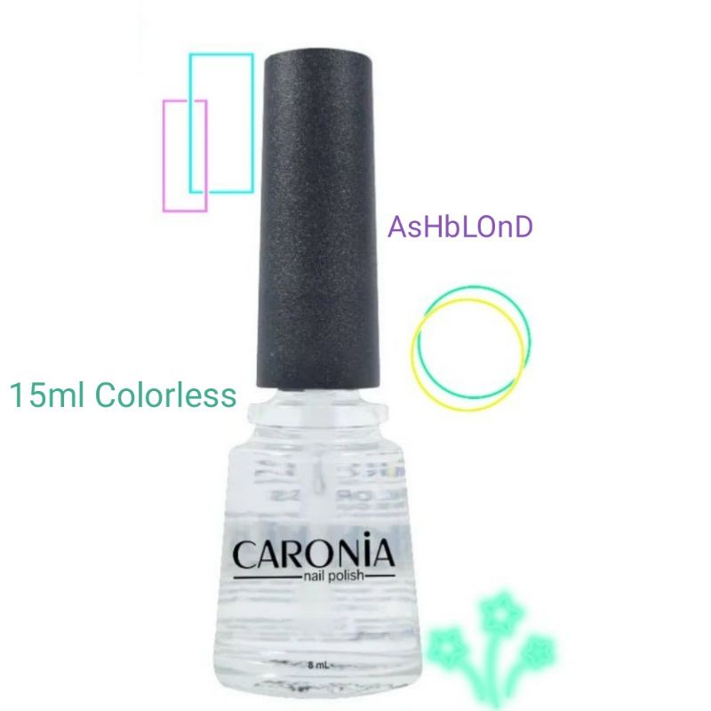 BIG #55 15ML CARONIA COLORLESS NAIL POLISH COLORLESS CUTICS NAILPOLISH ...
