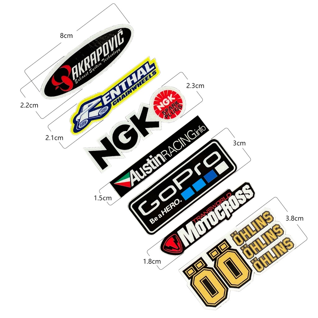 [On Sale] 1 Set Reflective Motorcycle Side Strip Bike Helmet Sticker ...