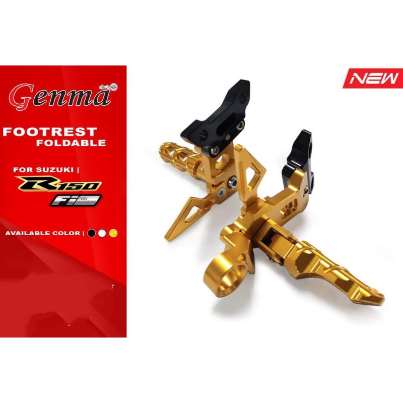 Genma footrest foldable raider 150 fi | Shopee Philippines