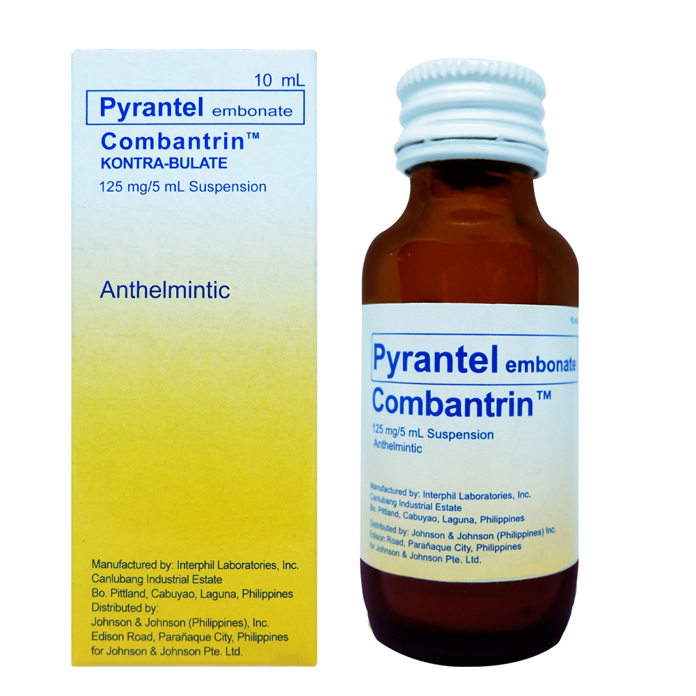 Combantrin Suspension 10ml : for deworming | Shopee Philippines