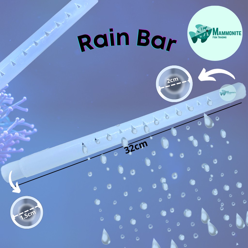Trickle Filter Rain Bar Plastic Rain Bar 32cm Clear For Aquarium WHITE ...