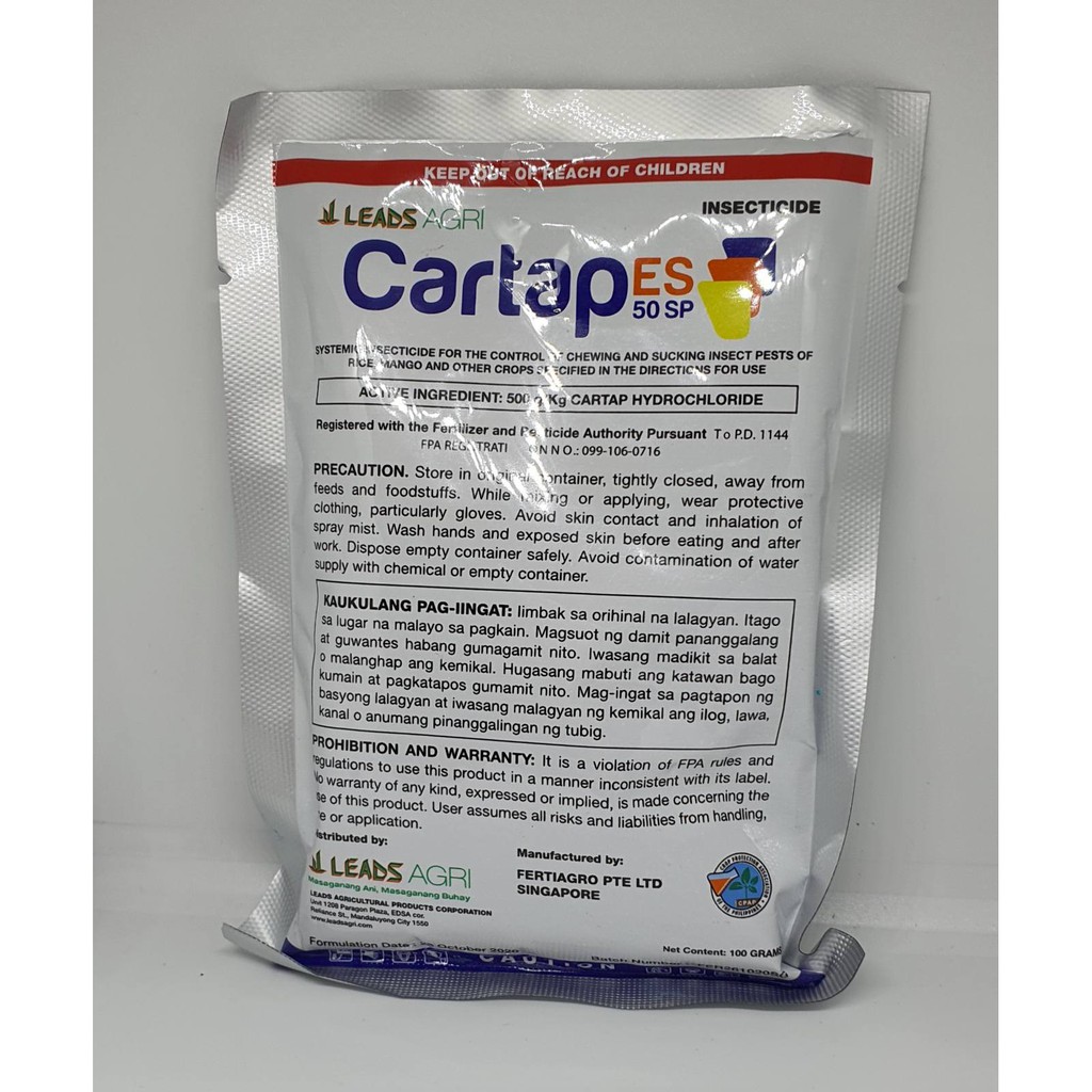 Cartap Hydrochloride Systemic Insecticide (Leads Agri) | Shopee Philippines
