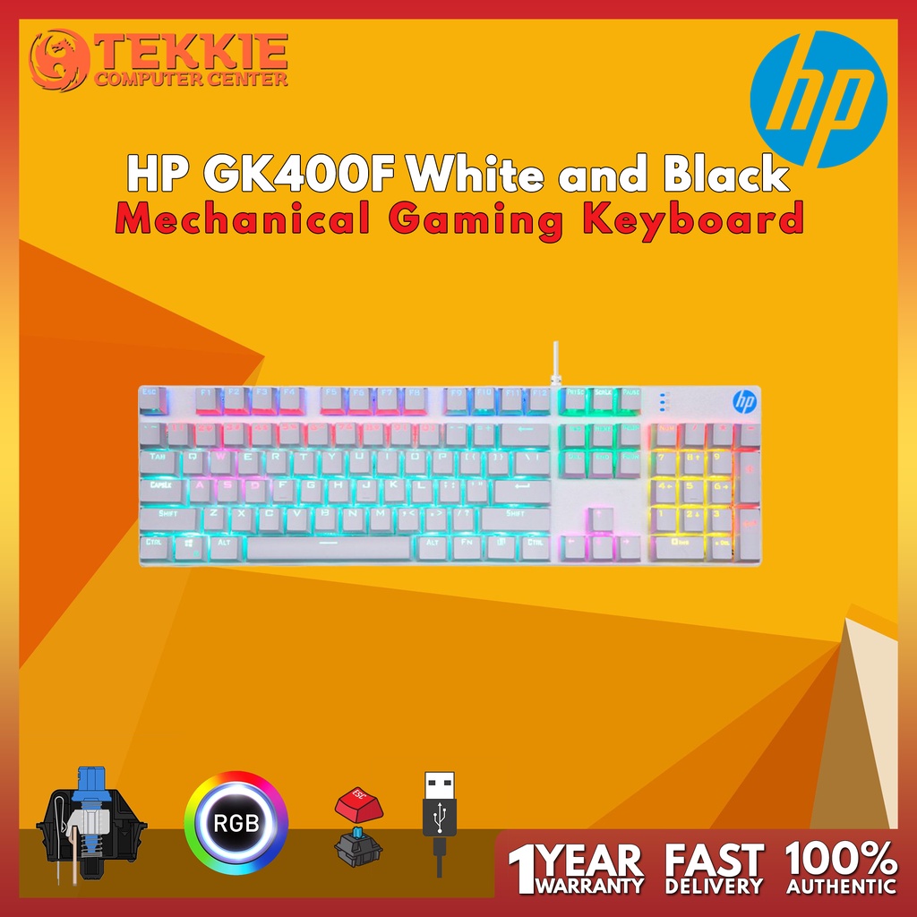 BRAND NEW HP Mechanical Gaming Keyboard GK400F | Shopee Philippines