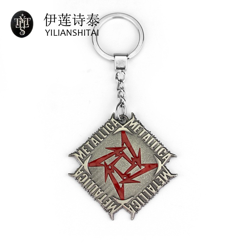 METALLICA metal band keychain American heavy metal rock | Shopee ...