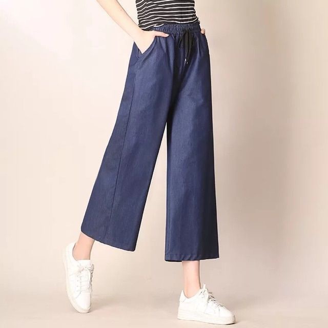 Fashion Denim square pants soft tela fit 27-32 waistline/COD | Shopee ...