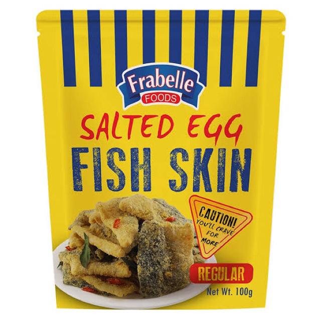 Frabelle Foods Salted Egg Fish Skin 100g (regular & spicy) | Shopee ...