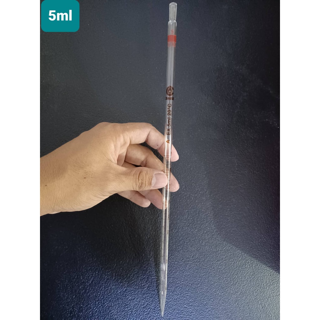 5ML MEASURING PIPETTE BOROSILICATE GLASS CLASS A | Shopee Philippines