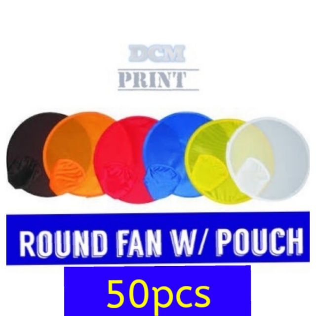 Twist Foldable Round fan for you souvenirs and giveaways | Shopee ...