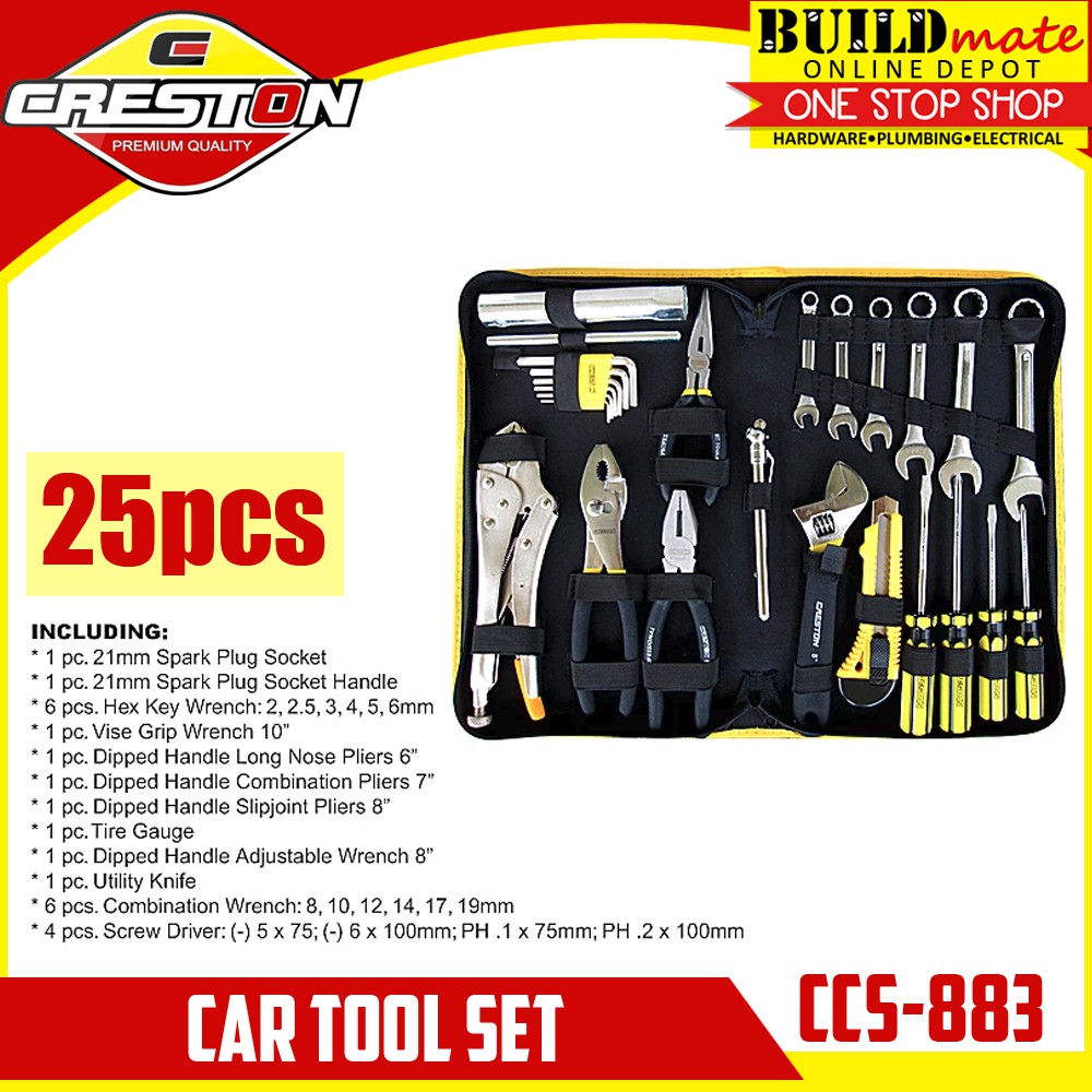 CRESTON Car Tool 25pcs/SET CCS-883 | Shopee Philippines