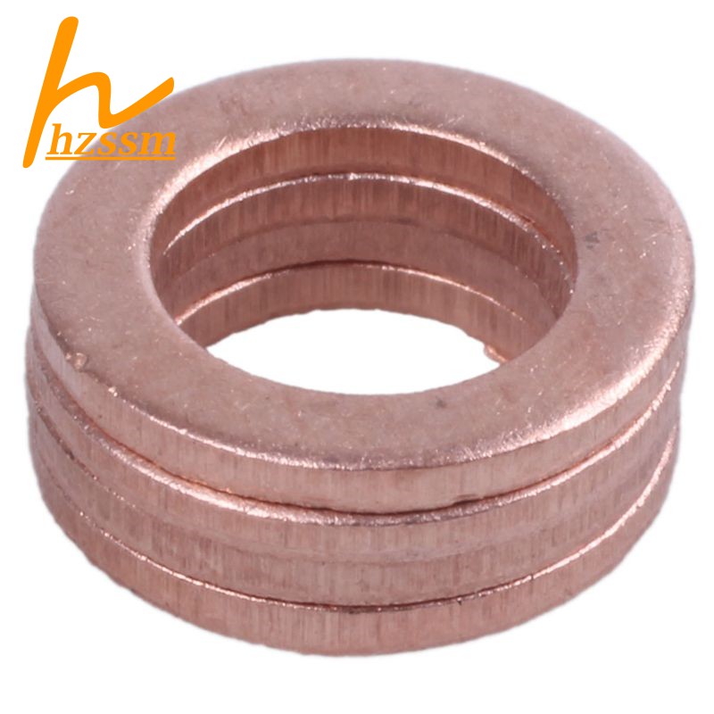 50 Pcs Copper Crush Washer Flat Seal Ring Fitting 6mm 10mm x 1mm hzss ...