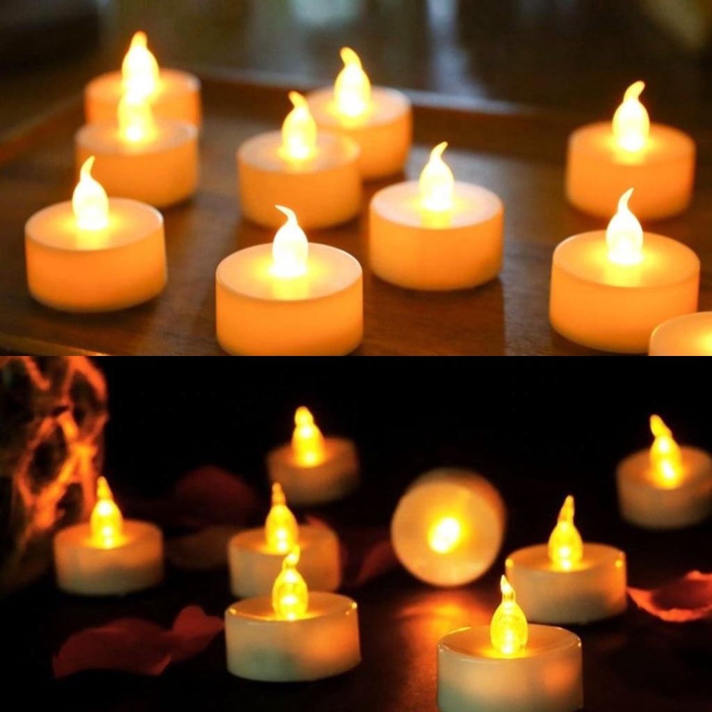 Flameless Plastic Mini Candle Light Battery Operated LED Flicker small ...