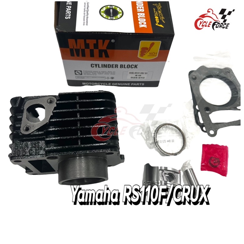 cylinder block set for yamaha rs110f crux 105cm mtk | Shopee Philippines
