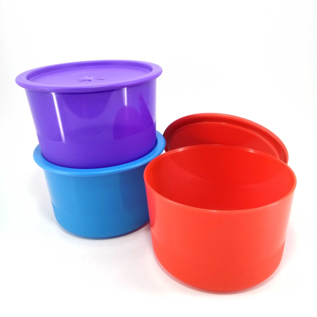 Signoraware Centre Press Container 900ml One Touch Round Canister ...