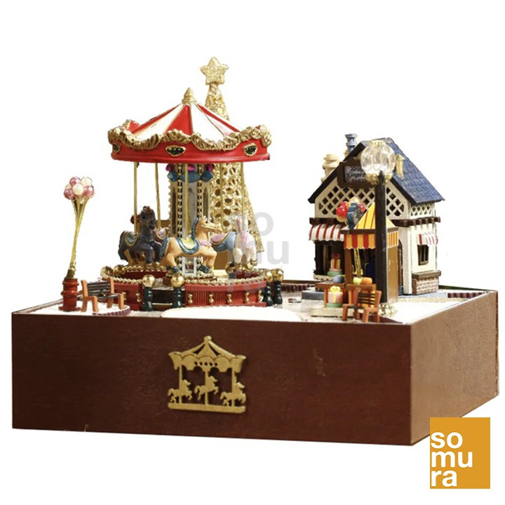 Carousel DIY Miniature Music Box (T-020) | Shopee Philippines