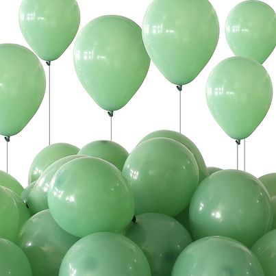 (25pcs) 5 inch / 10 inch / 12 inch ORDINARY SAGE GREEN Color Balloon ...