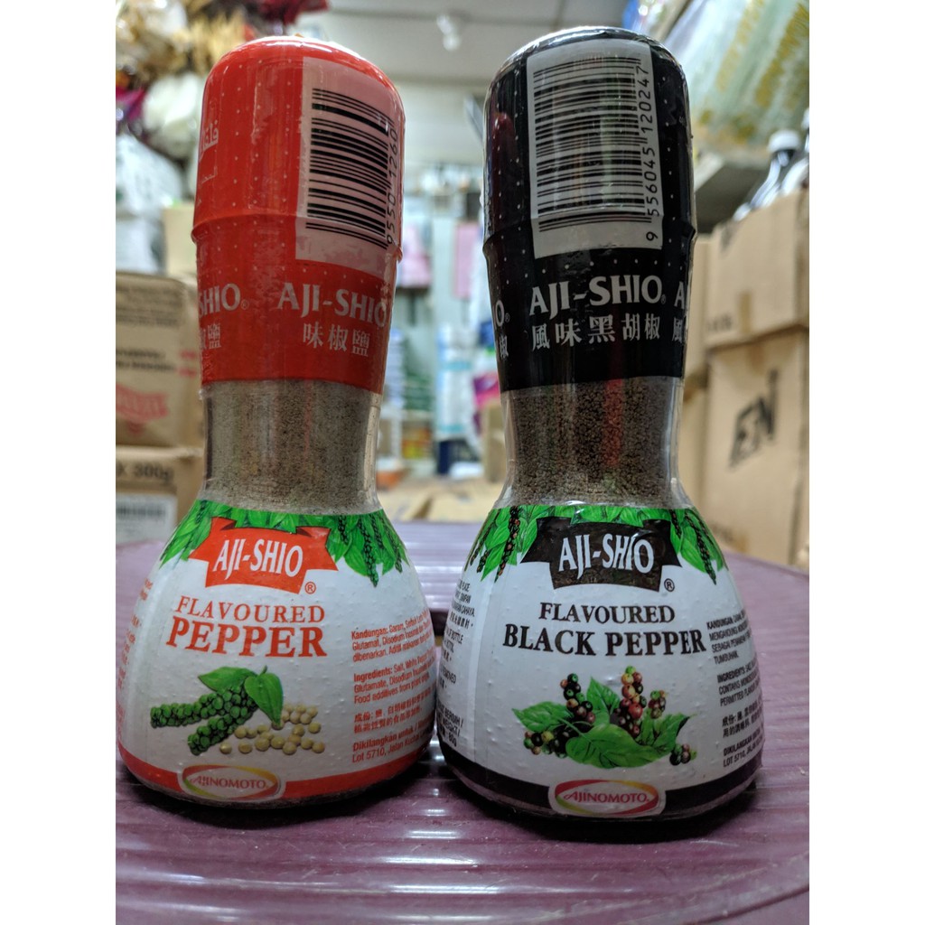 Aji-Shio flavoured pepper powder 80g (Original/Blackpepper) | Shopee ...
