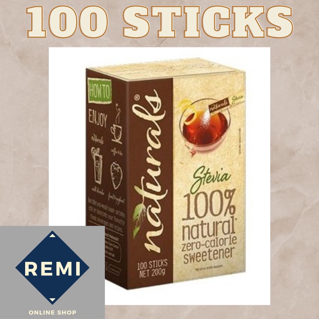Equal Naturals Stevia Zero Calorie Sweetener For Diabetic 100 Sticks ...
