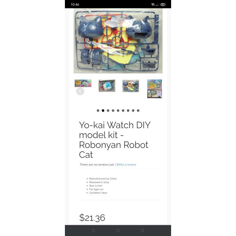 YOKAI WATCH Robonyan Robot (DIY Model Kit) | Shopee Philippines