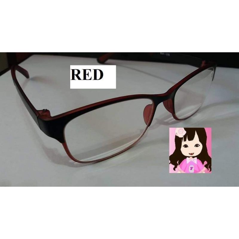 COLORED READING GLASS GRADE +3.25 #176 (FREE CASE & CLOTH) | Shopee ...