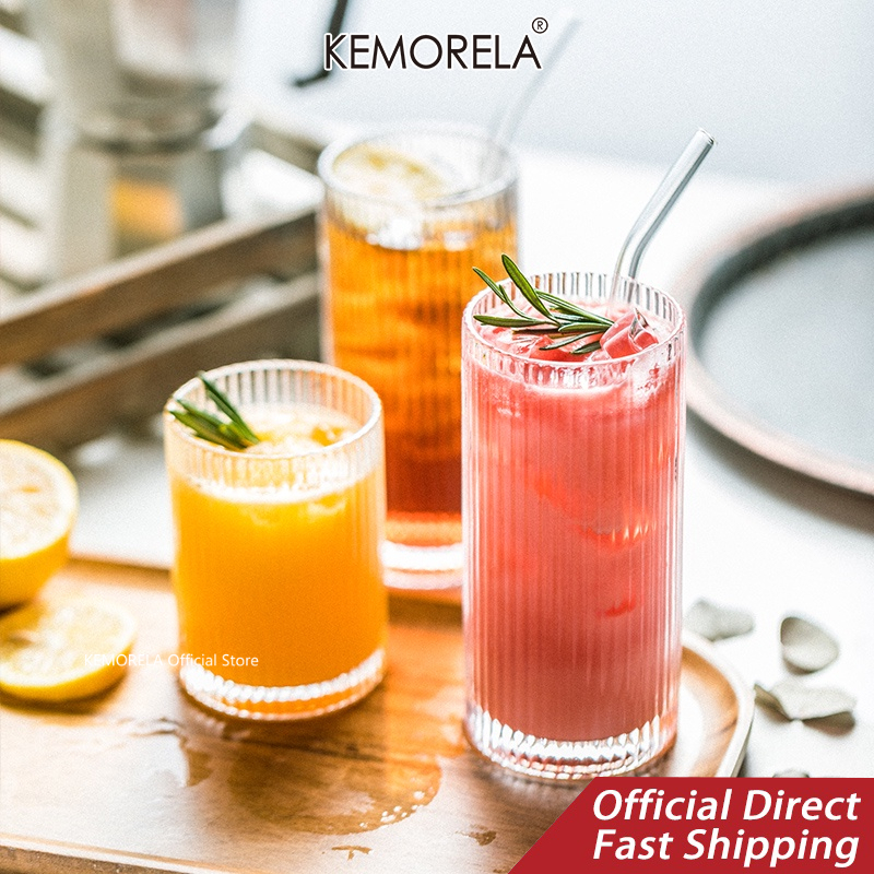 KEMORELA Origami Style Transparent Cocktail Glasses Glass Cups Vintage Glassware Set Origami ...