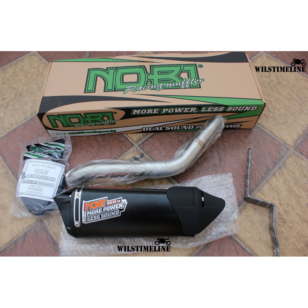New NOBI NEO SS Exhaust Muffler For Yamaha AEROX 155cc Yamaha Lexi 125 ...