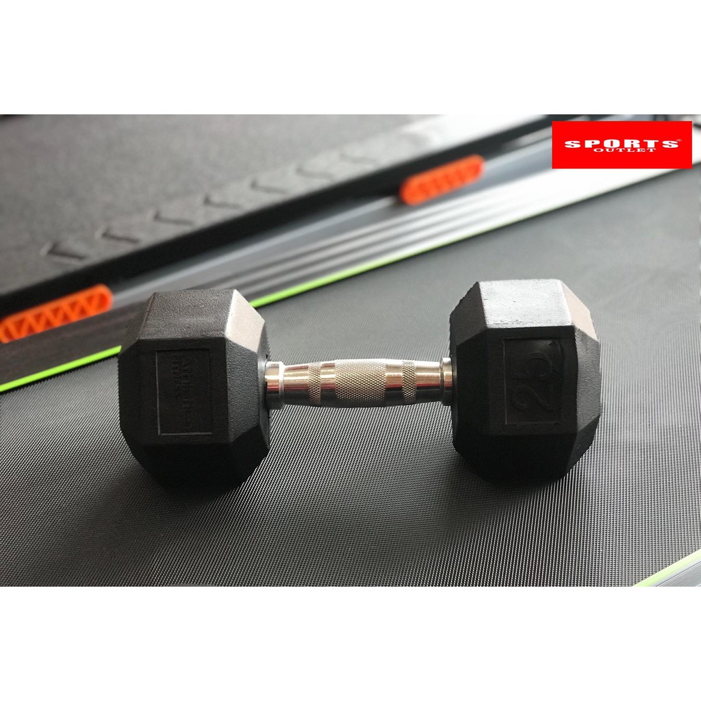 Dumbbell Hexagon rubber 25lbs/ 11.34kg AFA-0184 | Shopee Philippines