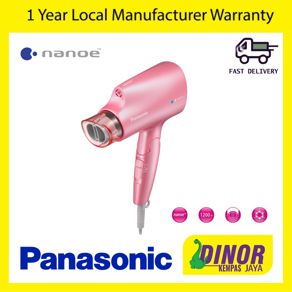 Panasonic 1200W nanoeTM Hair Dryer EH-NA27-P665 | Shopee Philippines