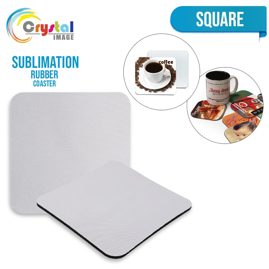 Sublimation Rubber Coaster Pad 10cm Printable Blank Subli-Coaster ...