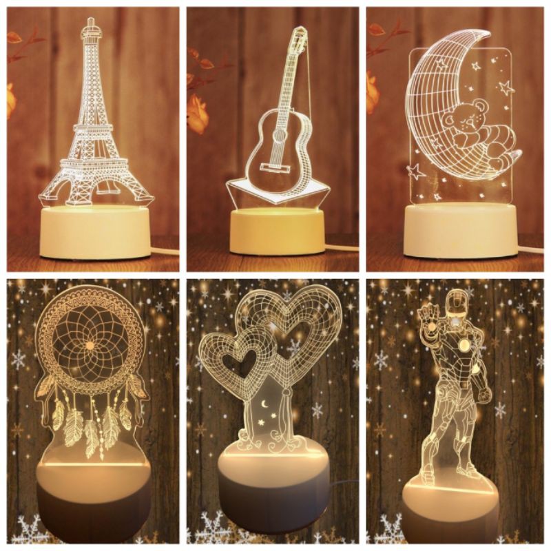 3D Acrylic Lamp Design | Shopee Philippines