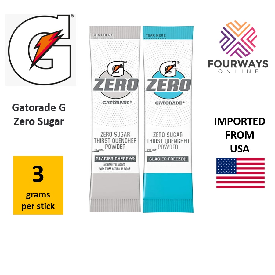 Gatorade G Zero Sugar Thirst Quencher Powder Packets 3g | Shopee ...
